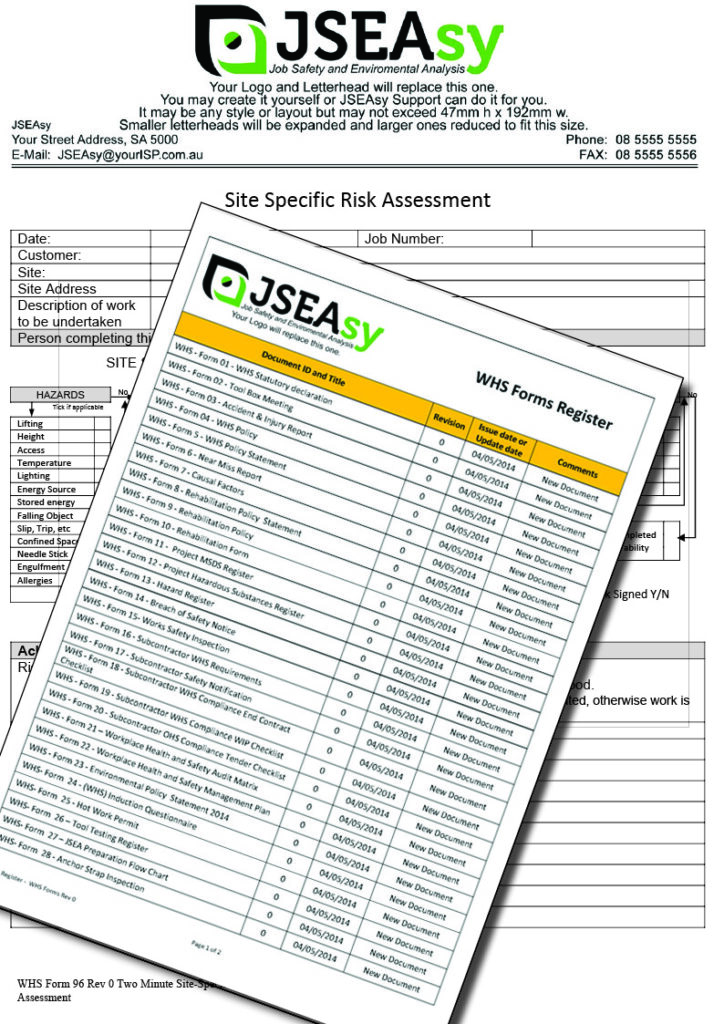 2-Minute Site-Specific Risk Assessment Template | Tick-Box SSRA