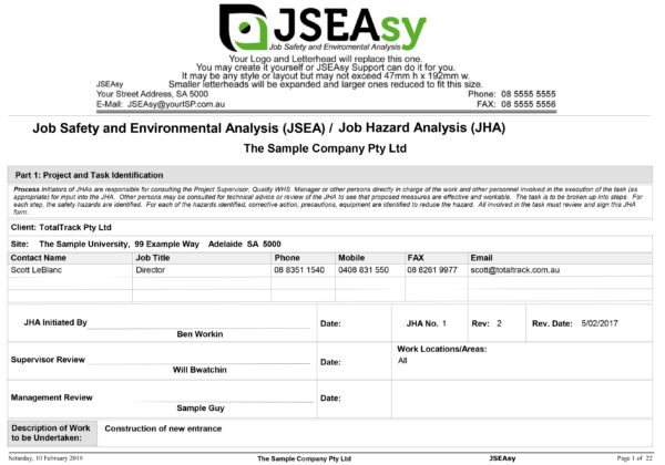 JHA General Information - JSEAsy - United States