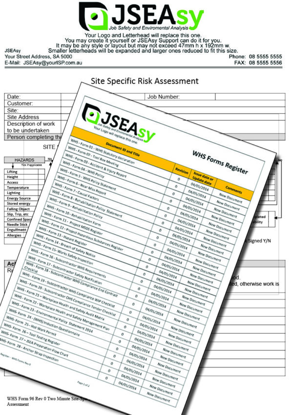 Two Minute Site-Specific Risk Assessment - JSEAsy - United States