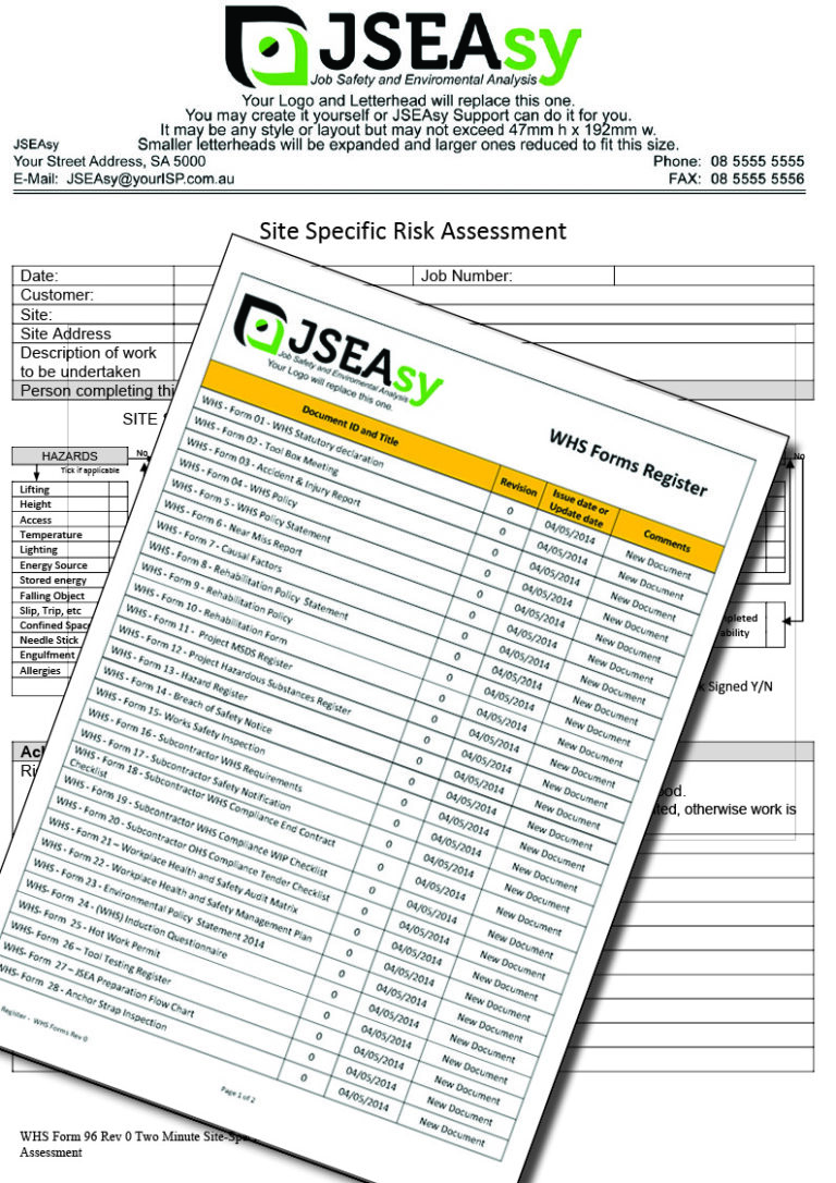 Two Minute Site-Specific Risk Assessment - JSEAsy - United States