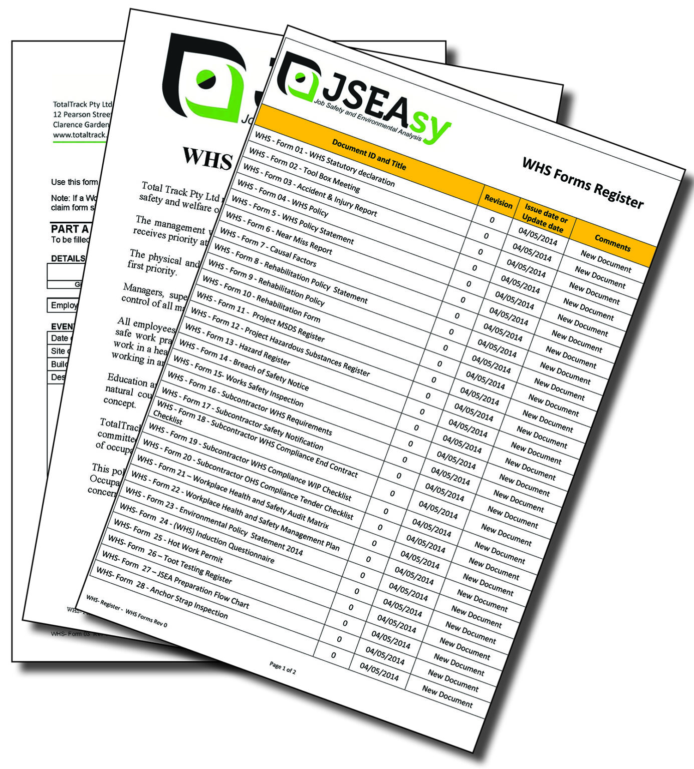 Site WHS Forms - JSEAsy