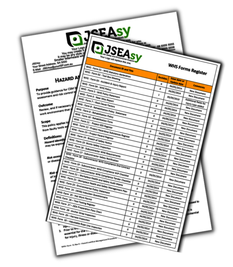 Hazard and Risk Management Procedure - JSEAsy