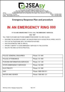 Emergency Response Procedures - JSEAsy